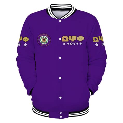 Omega Psi Phi 1911 Crest Royal Purple Simple Style 3d All Over Print