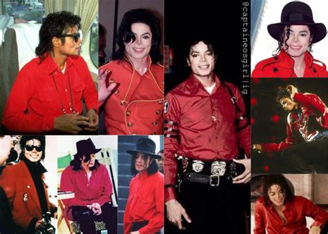 Michael Jackson Red Michael Jackson Cantores Jackson