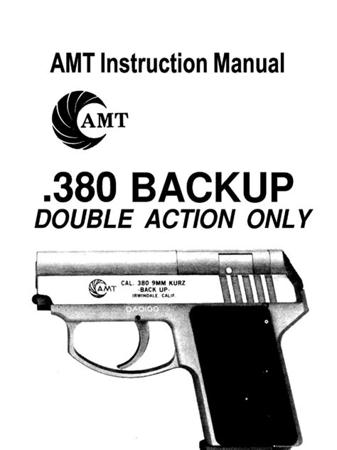 Amt Backup Magazine Firearms Cartridge Firearms