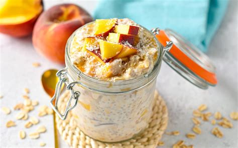 Peach Overnight Oats The Conscious Plant Kitchen