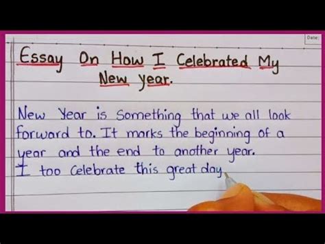 Essay On How I Celebrated My New Year PowerliftEssayWriting How