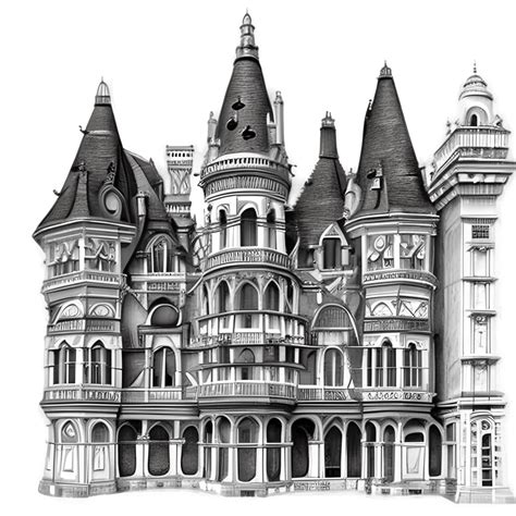 Victorian Architecture Graphic · Creative Fabrica