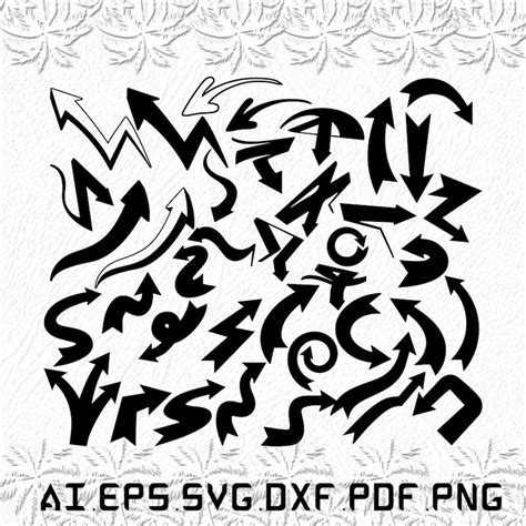 Arrow Shapes Svg Arrow Lover Svg Hand Drawn Svg Crossed Inspire Uplift