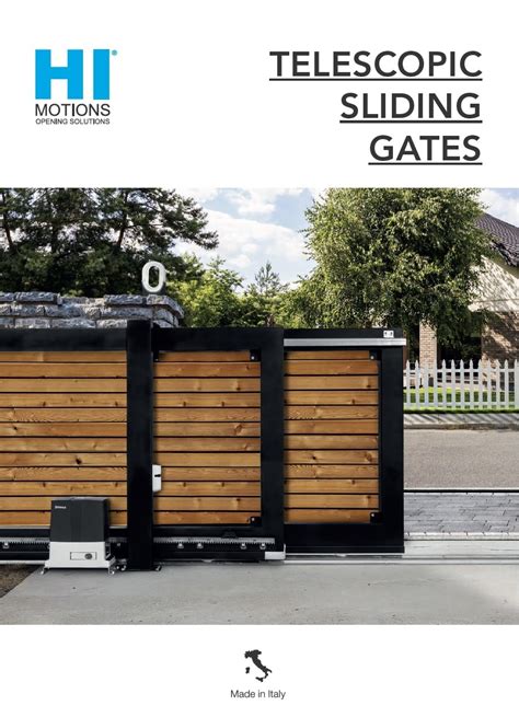 BENINCA HI MOTIONS SERIE 280 TELESCOPIC SLIDING GATE KIT 20 FT GATE