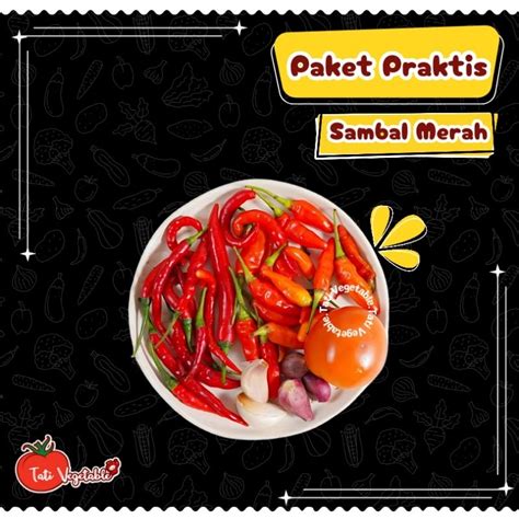 Jual Paket Hemat Sambelan Paket Sambelan Komplit Fresh Sayuran Segar Tati Vegetable