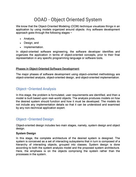 Lecture 3 230629 175647 Ooad Object Oriented System We Know That