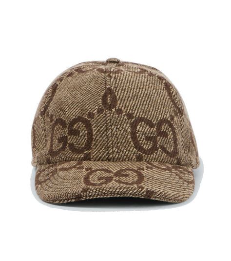 Gucci Jumbo Gg Wool Jacquard Baseball Cap Gucci