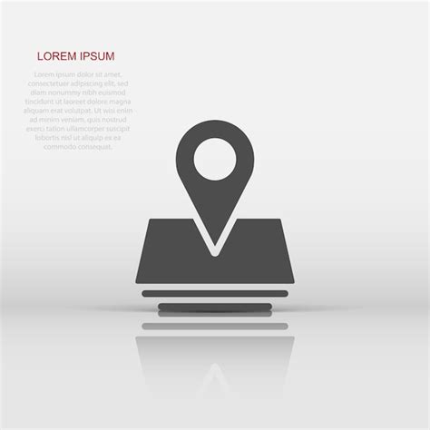 Premium Vector Map Pin Icon In Flat Style Gps Navigation Vector Illustration On White Isolated
