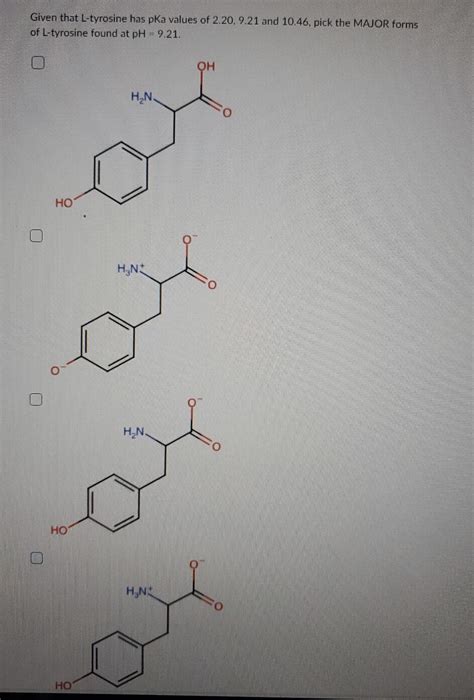 Solved Given That L Tyrosine Has Pka Values Of 220 921