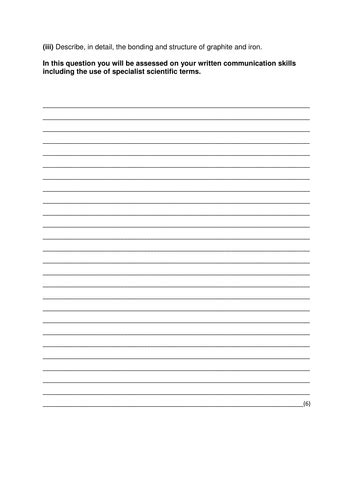 Gcse Science 6 Mark Questions Bundle Teaching Resources