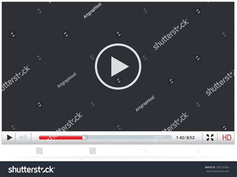 Media Player Interface Stock Vector Royalty Free 100219766 Shutterstock