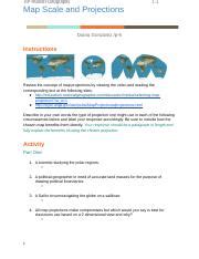 Copy Of Map Scale And Projections C K I AP Human Geography Map Scale And Projections
