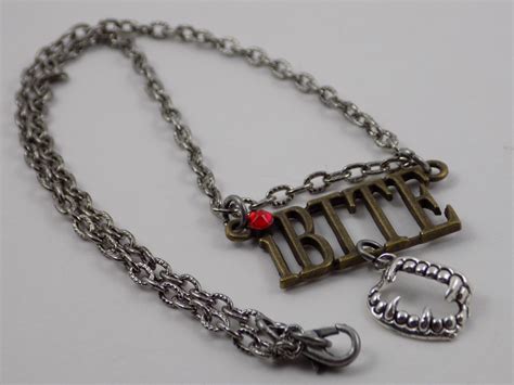 Vampire Necklace I Bite Necklace Fang Necklace Chain