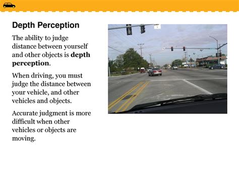 depth perception driving