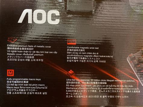 AOC GK500 RGB Backlit Mechanical Keyboard On Carousell