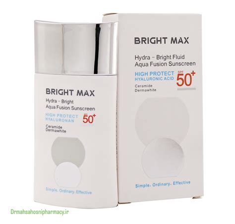 ضدآفتاب آکوافیوژن فلوئید هیدرا اس پی اف ۵۰ برایت مکس داروخانه دکتر