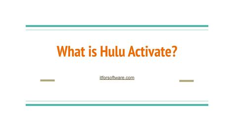 What Is Hulu Activate By Oliviaammi Issuu