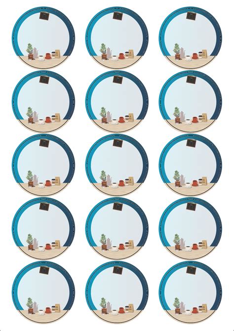 디자인된 A4 라벨지 출력용 라벨스티커 규격코드 635 디자인코드 Da199 Φ54 Mm 원형 출력용 스티커 라벨 전문 아이라벨