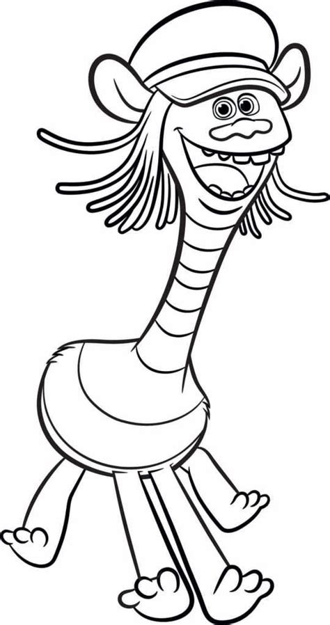 Trolls Coloring Pages Biggie