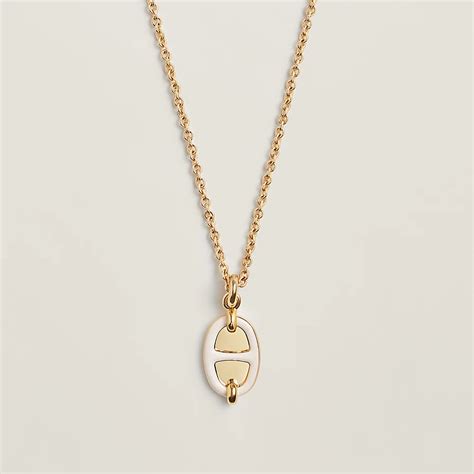 Mini Maillon Pendant Small Model White Hermès Finland
