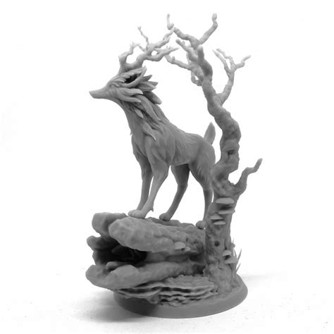 3d Printable Cervine Fox Mythical Fox Deer By The Forge Of Many Things