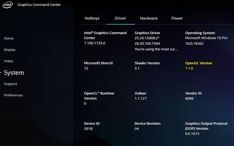 Opengl Issues With Intel Hd Graphics 630 After Updating To Latest Dch