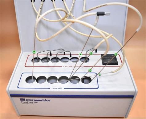 Used Micromeritics Flowprep 060 Micromeritics Flowprep 060 Sample Degasser System 6 Station