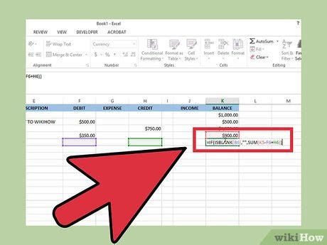 How To Create A Simple Checkbook Register With Microsoft Excel Wiki