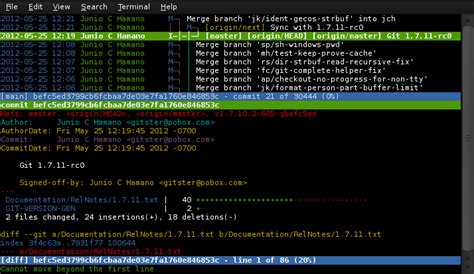 Git Tree With Selectable Nodes In Terminal Stack Overflow