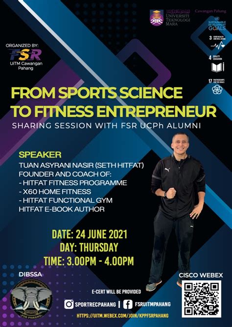 From Sports Science To Fitness Entrepreneur Bersama Fakulti Sains