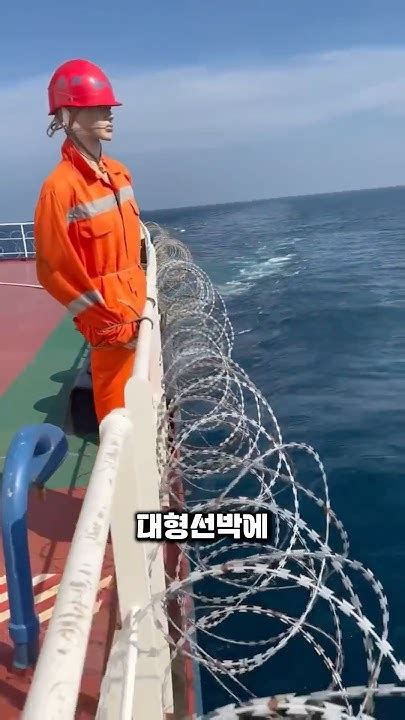 대형선박에 철조망이 둘려있는 이유 Youtube