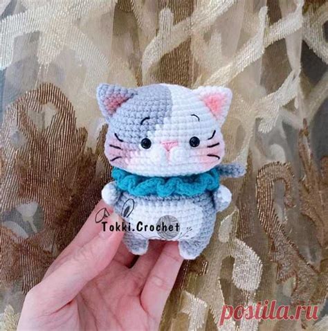 Бесплатный мастер класс по вязанию Маленький котик крючком Автор опи Бесплатные схемы вязания