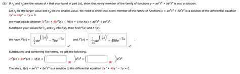 solved if r1 and r2 are the values of r that you found in