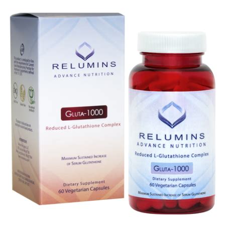 Relumins Advance Nutrition Gluta 1000 Reduced L Glutathione Complex 60