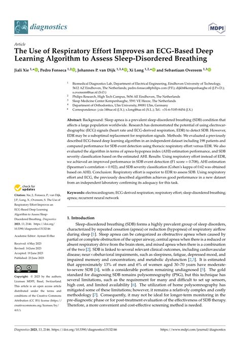 pdf the use of respiratory effort improves an ecg based deep learning