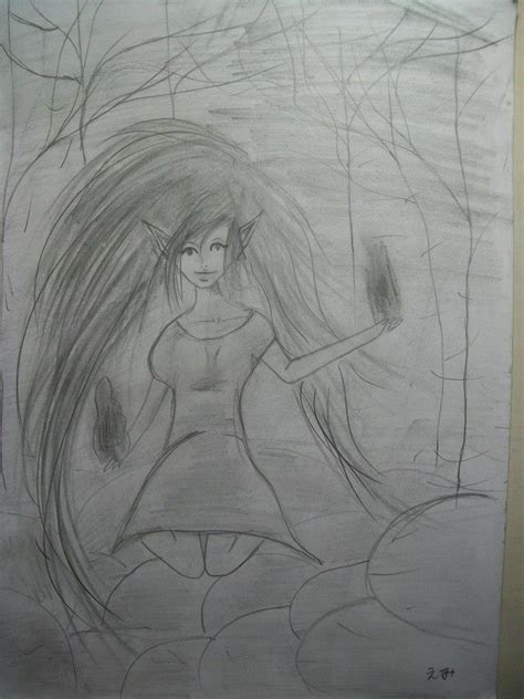 Fire Girl Drawing By Karoukorlov On Deviantart