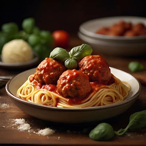 Premium Photo Realistic Food Photography Photo Of Spaghetti And