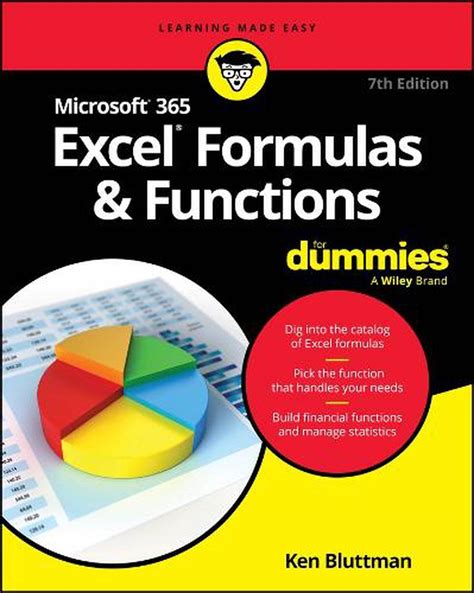 microsoft 365 excel formulas and functions for dummies by ken bluttman