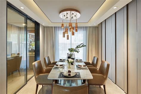 91平现代简约风餐厅吊顶设计装修图片 保障网装修效果图