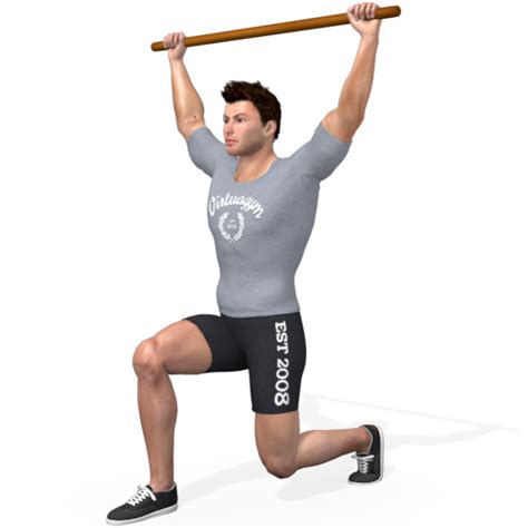 Stick Overhead Split Squat Video Exercise Guide