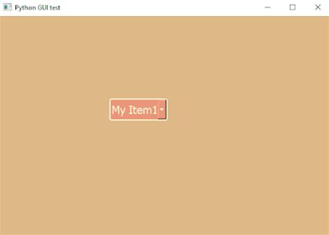 How To Create Combo Box In PyQt5 And Get A Value From It