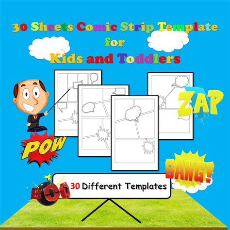 Superhero Comic Strip Template