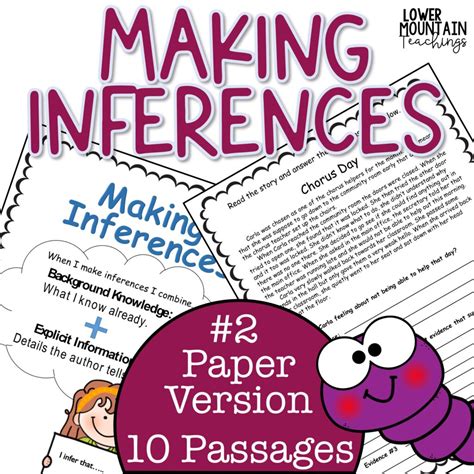 Inferencing Passages And Finding Text Evidence 2 Made By Teachers