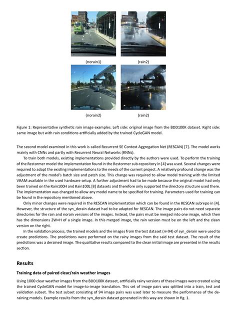 Why Current Rain Denoising Models Fail On Cyclegan Created Rain Images