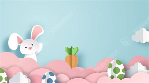 Easter Pink Festival Cute Rabbit Carrot Powerpoint Background For Free Download Slidesdocs