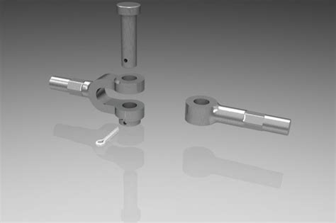 Knuckle Joint Pro Engineer Wildfire STEP IGES SOLIDWORKS Other D CAD Model GrabCAD
