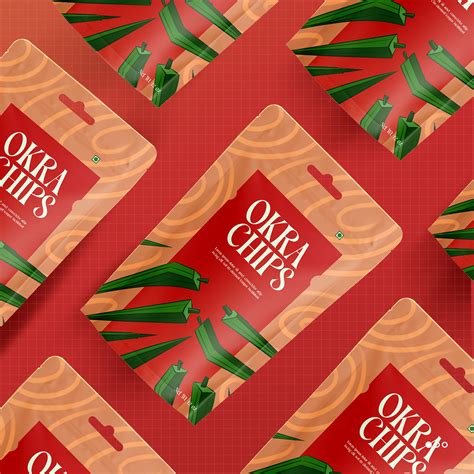 Okra Chips Personal Project Showcasing Behance