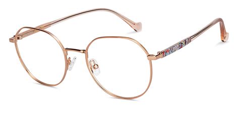 Gold Hexagonal Full Rim Women Eyeglasses By John Jacobs 152178 Lenskart
