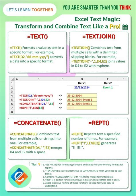 excel excel functions text magic excel exceltips learning facebook