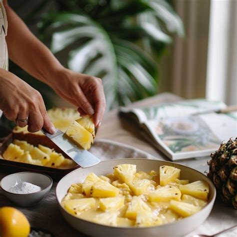 Free Pineapple Slicing Moment Image Download At Stockcake